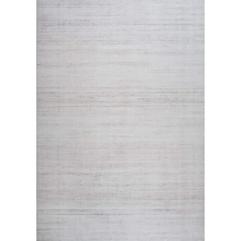 Rug Branch Modern Abstract Plain Beige Cream 7 ft. x 10 ft. Indoor Soft ...
