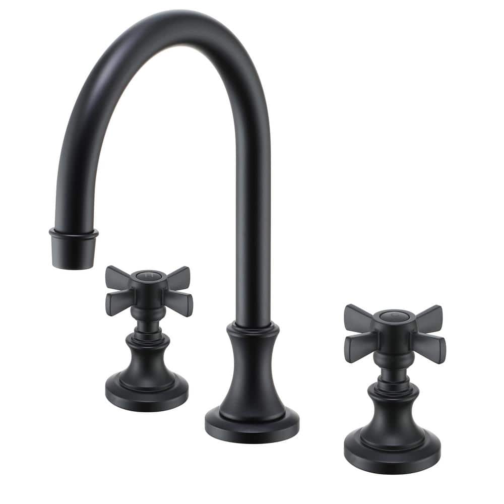 Boyel Living 8 in. Widespread 2 Handle Bathroom Faucet with Pop-up ...