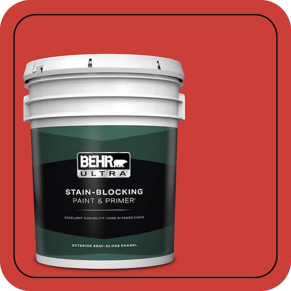BEHR ULTRA 5 gal. #P170-7 100 MPH Semi-Gloss Enamel Exterior Paint ...