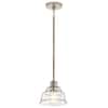 KICHLER Eastmont 1-Light Polished Nickel Vintage Industrial Schoolhouse ...