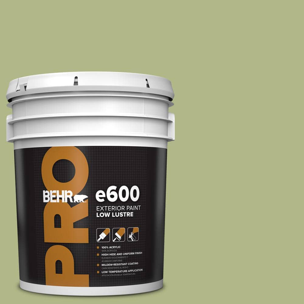 BEHR PRO 5 gal. #PPU10-07 Lima Green Low Luster Exterior Paint PR62305 ...