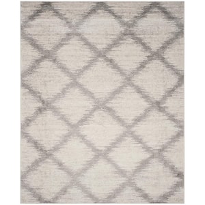 SAFAVIEH ADirondack Ivory/Silver 12 ft. x 12 ft. Border Distressed ...