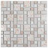 Merola Tile University Pink 11-3/4 in. x 11-3/4 in. Porcelain Mosaic ...