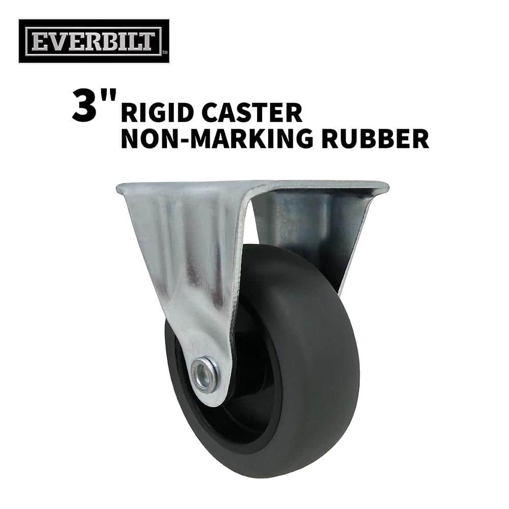 Reviews for Everbilt 3 in. Gray Rubber Like TPR and Steel Rigid Plate ...