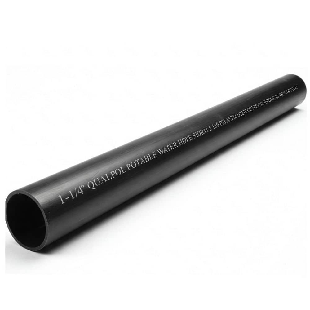 1-1/4 in. (1.620 in. OD x 1.380 in. ID) x 2' ft. BLACK IPS 160 PSI ...