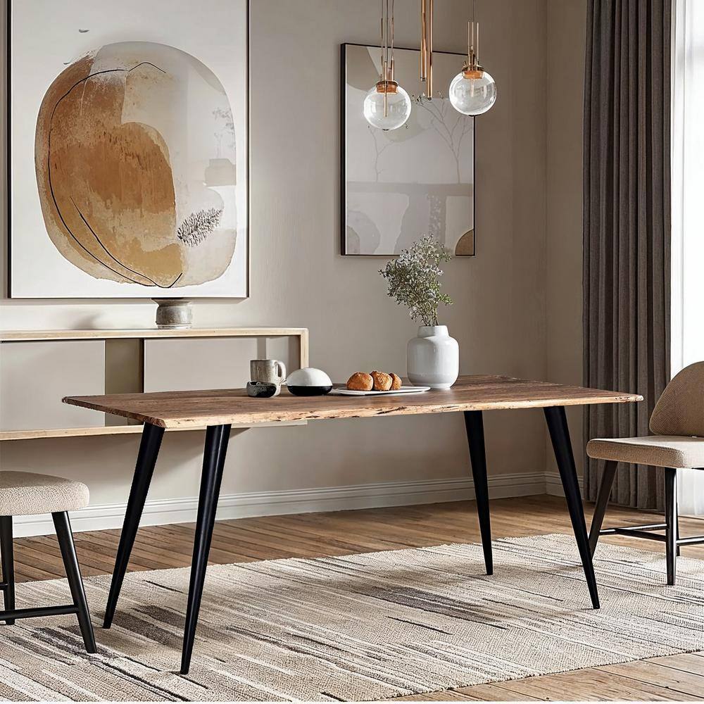 PRIMO INTERNATIONAL Palmerston 48 in. Natural Brown Acacia Solid Wood ...