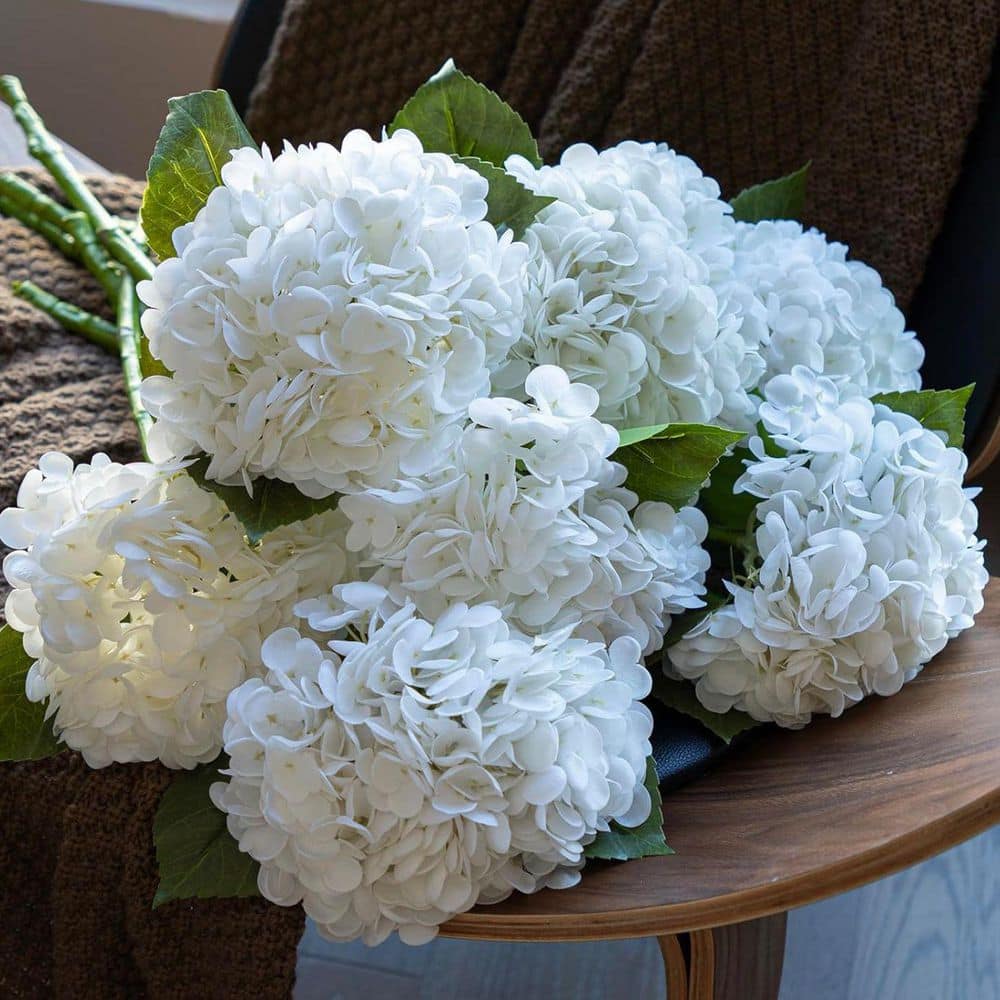 Home Decor Series: 3 - Piece, 21 in. H x 8.6 in. W White Artificial ...