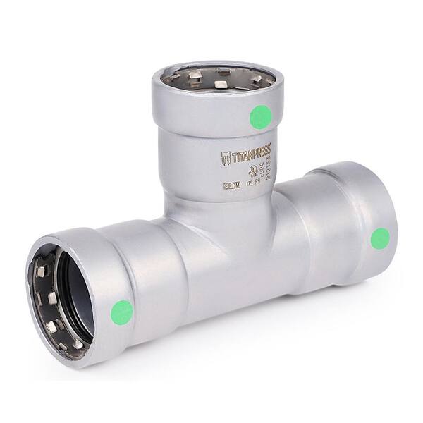 T TITANPRESS 1 in. x 3/4 in. Carbon Steel FTG x Press Street Reducer ...