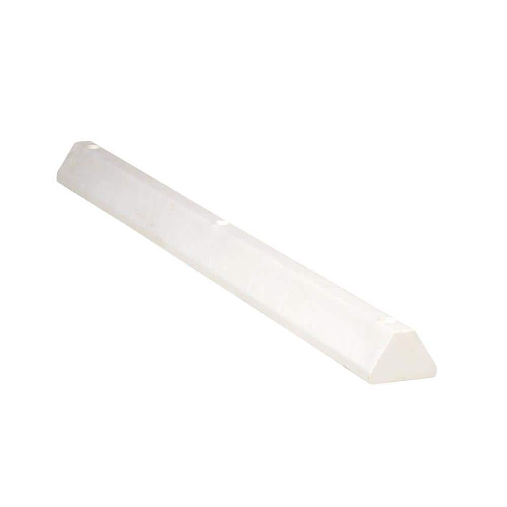 Vestil Recycled 72 in. White Plastic Car Stop CS-S72-W - The Home Depot
