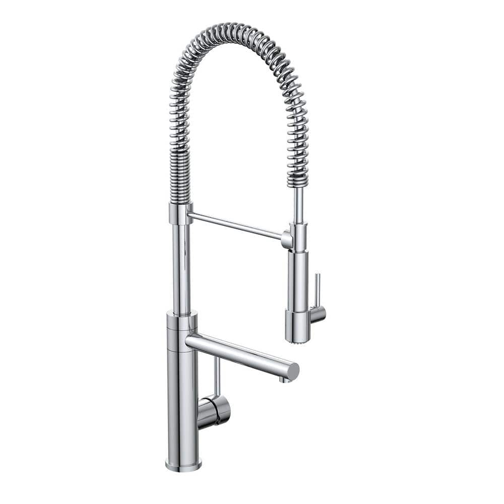 Glacier Bay Single-Handle Spring Sprayer Standard Kitchen Faucet and ...