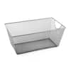 Design Ideas MeshWorks 28 Qt. Mesh Storage Bin in Silver 351499 - The ...