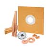 Schluter Kerdi-Shower-Kit 72 in. x 72 in. Shower Kit with PVC Flange ...