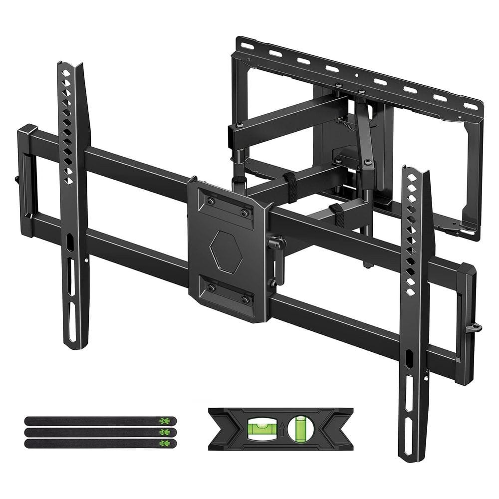 Vrbgify Retractable Wall Mount for 42 in. - 90 in. TVs Full Motion Dual ...