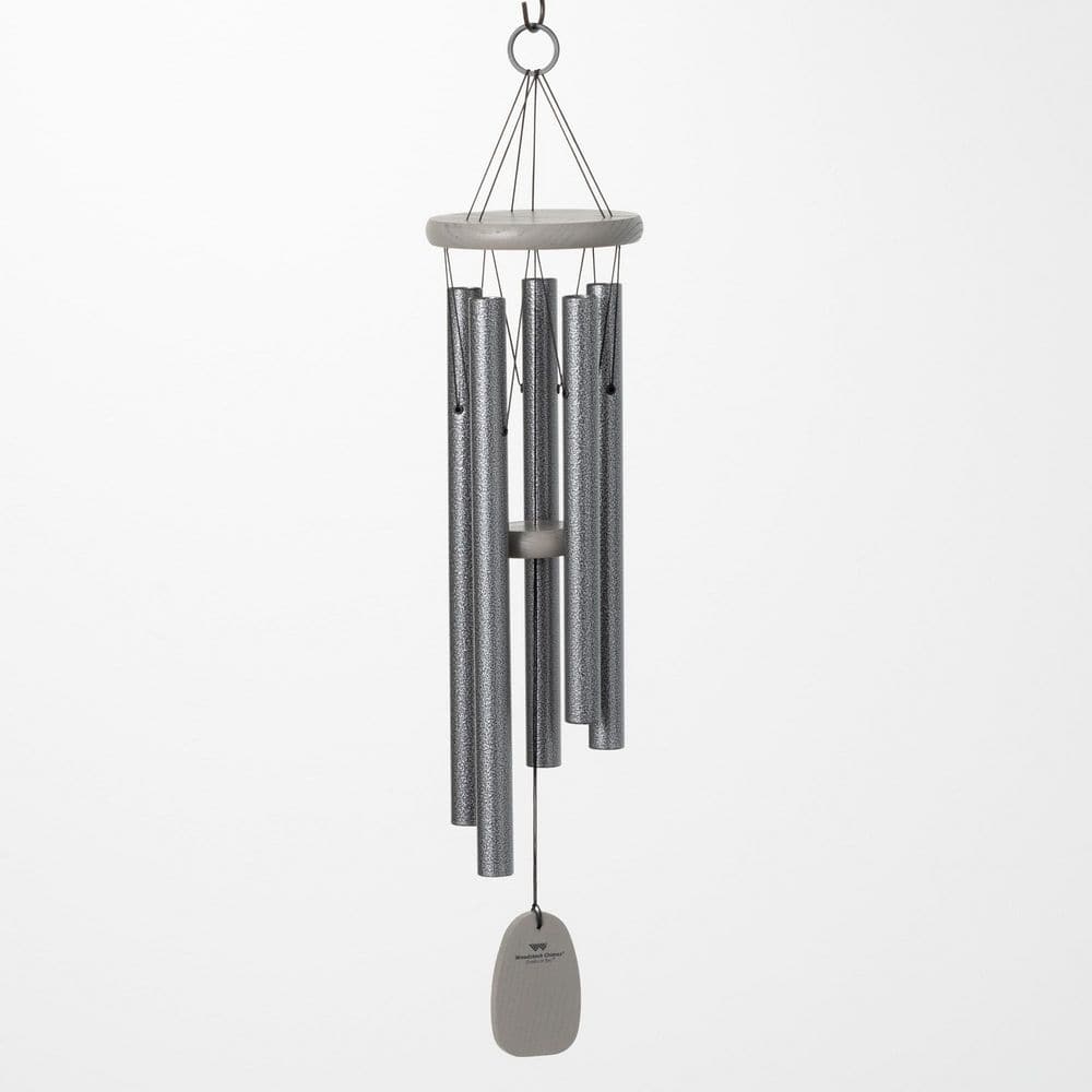 WOODSTOCK CHIMES Signature Collection Chimes of Bali 25 in. Silver ...
