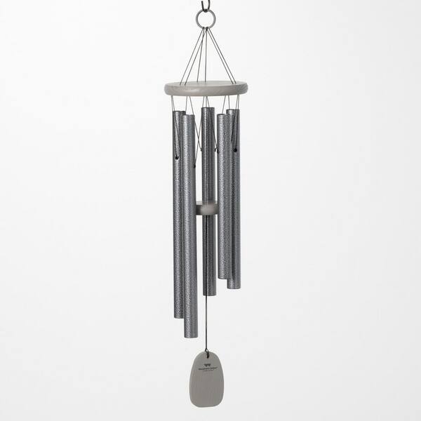 WOODSTOCK CHIMES Signature Collection Chimes of Bali 25 in. Silver ...