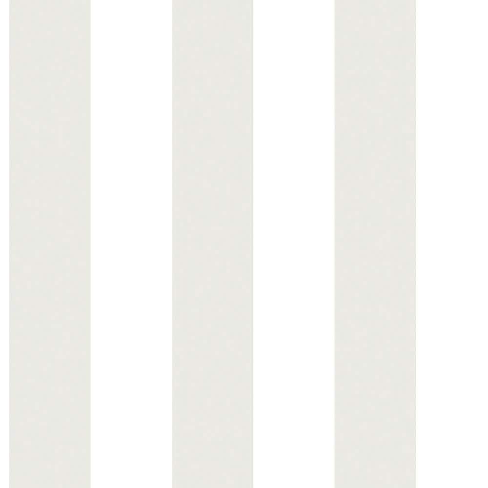 Nordic Elements Cream/White Wide Stripe Design Matte Finish Non-pasted ...