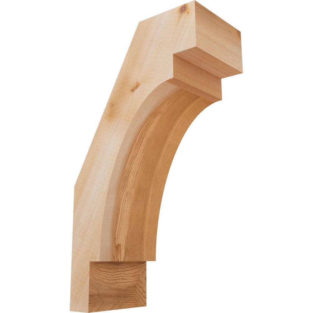 Ekena Millwork 5 1/2"W x 10"D x 18"H Merced Smooth Knee Brace, Western ...