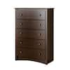 Prepac Fremont 5-Drawer Espresso Chest EDC-3345-K - The Home Depot