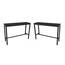 LUE BONA Humphrey 39 in. Black Plastic HDPS Outdoor Bar Table Patio ...