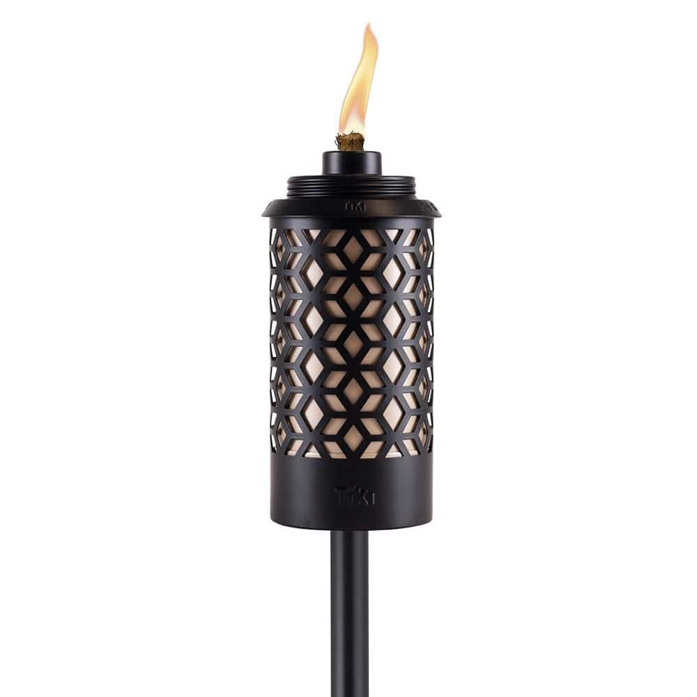 TIKI Merry Metal Outdoor Torch 1124086 - The Home Depot