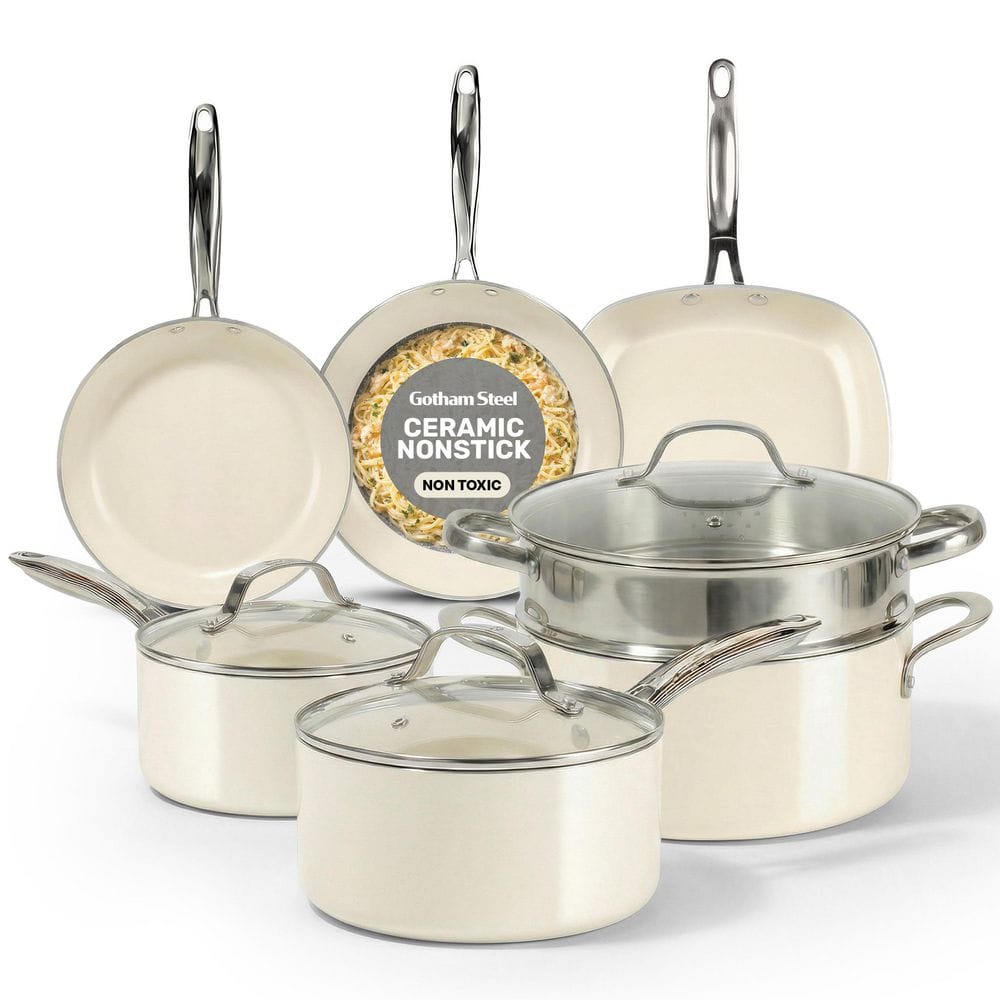Gotham Steel Natural Collection 12-Piece Aluminum Ultra Nonstick ...