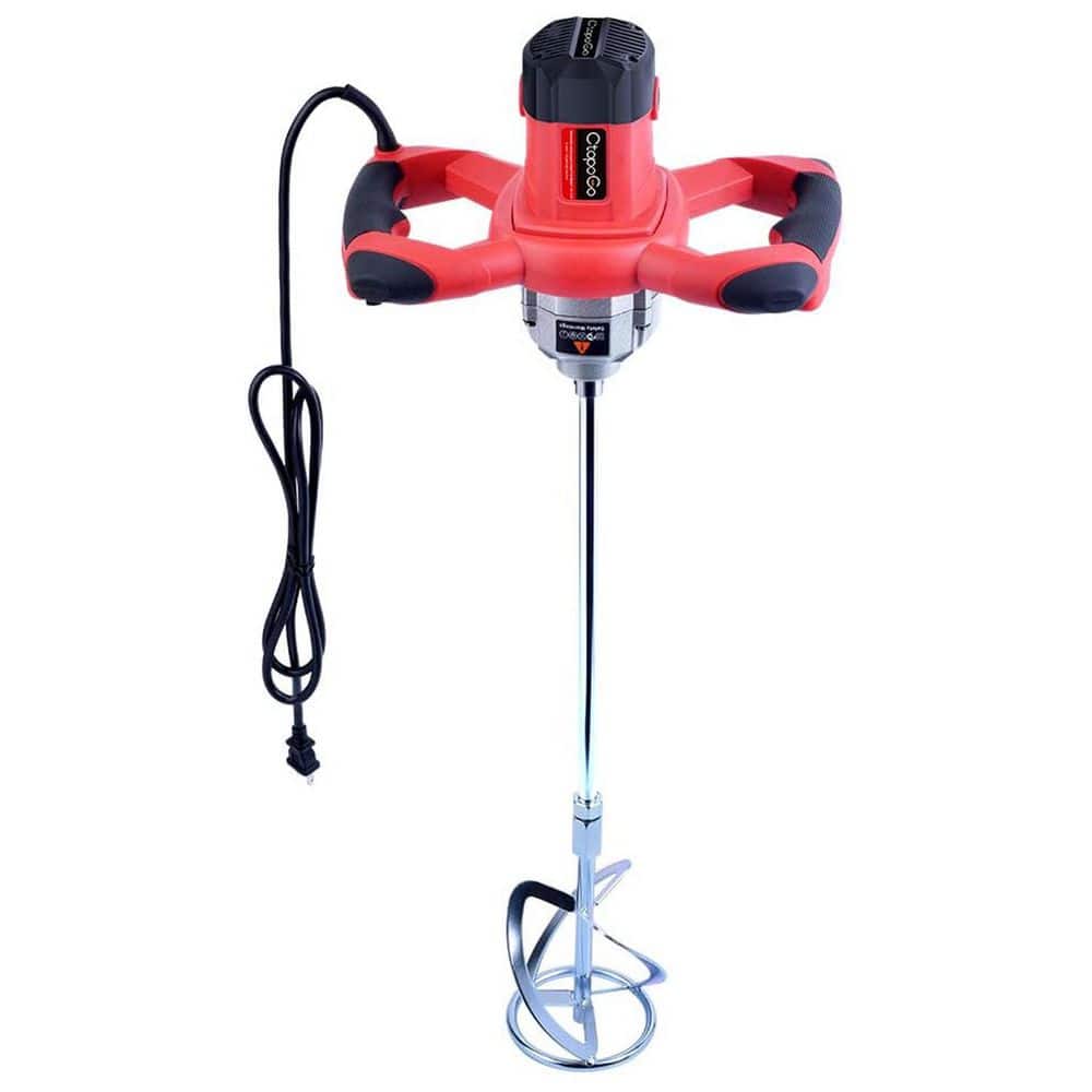 KIWDZFU 1600-Watts Electric Concrete Mixer Drill Tool for Cement Paint Mortar Drywall with ...