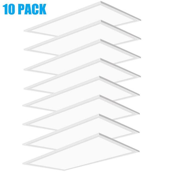 WYZM 2 ft. x 4 ft. 175-Watt Equivalent Integrated White LED Troffer ...