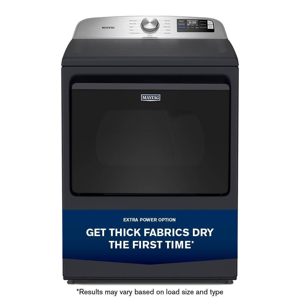 Maytag 7.4 cu. ft. vented Top Load Electric Dryer in Midnight Steel ...