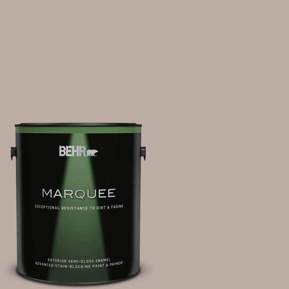 BEHR MARQUEE 1 gal. #N200-3 Nightingale Gray Semi-Gloss Enamel Exterior ...