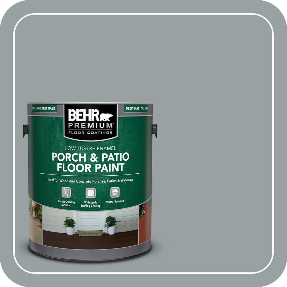 BEHR PREMIUM 1 gal. #HDC-SM16-02 Grey River Rock Low-Lustre Enamel ...