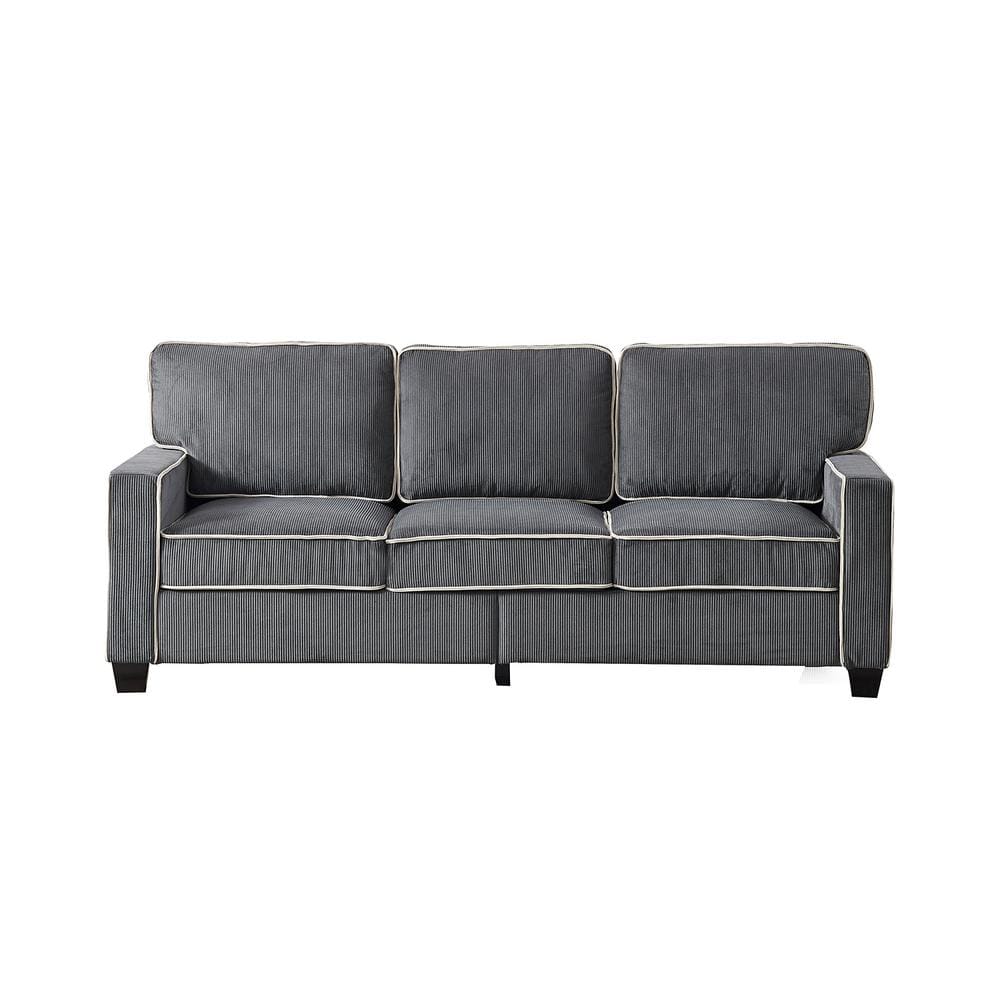 JAYDEN CREATION Betzy 81 in. Wide Polyester Sofa With Thick Cushion ...
