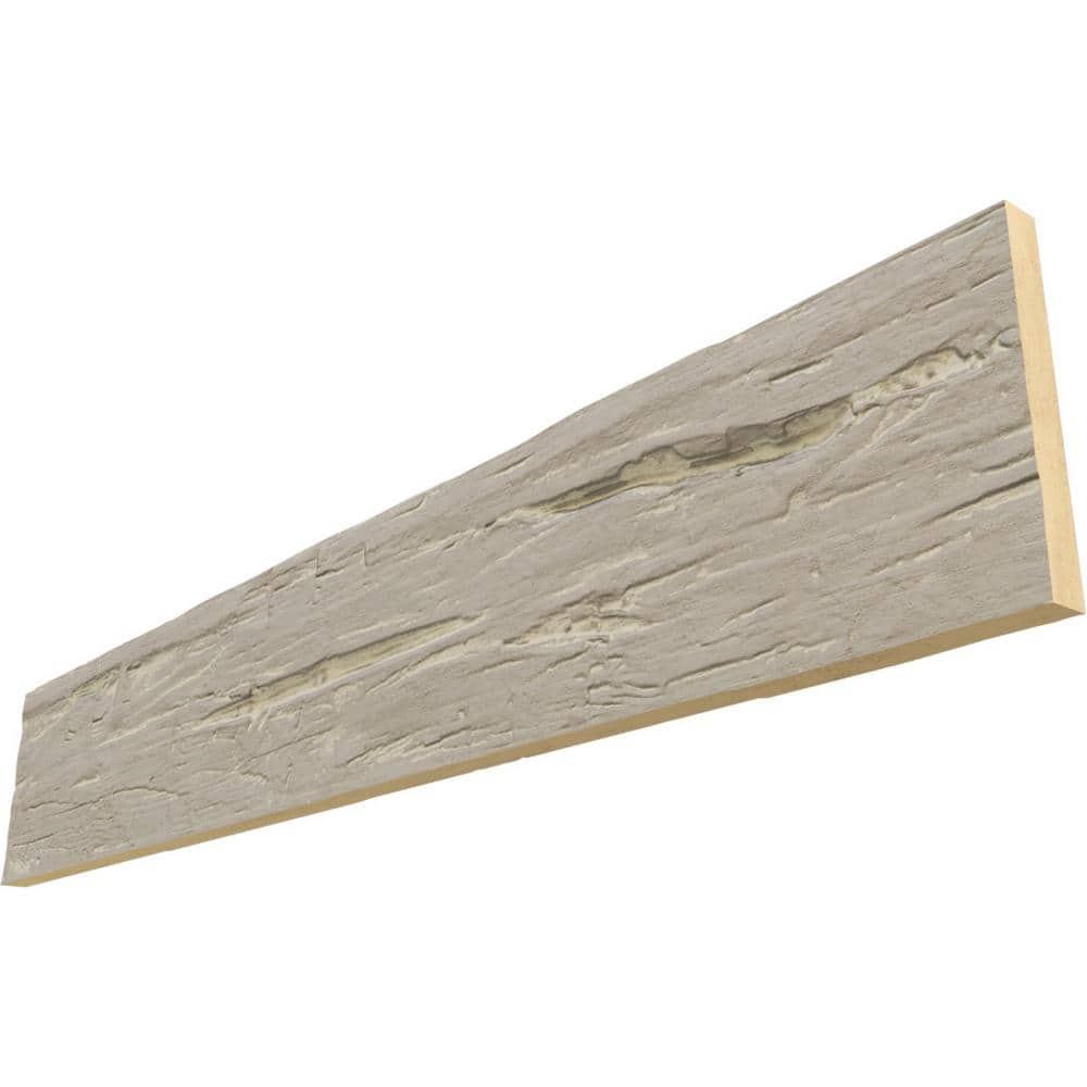 Ekena Millwork Endurathane 1 in. H x 8 in. W x 10 ft. L Hand Hewn ...