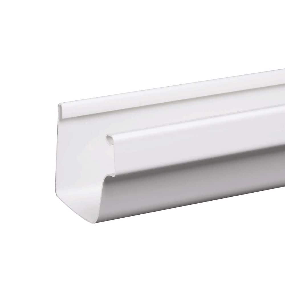 Amerimax Home Products 5 in. x 10 ft. White Vinyl K-Style Gutter M0573 ...