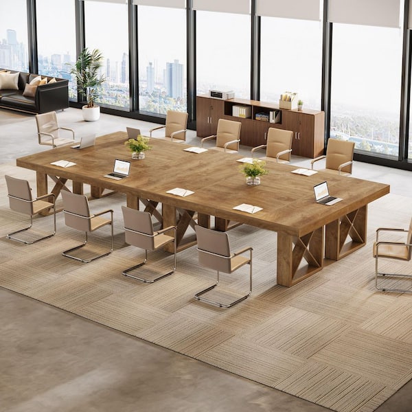 BYBLIGHT Moronia 63 in. Rectangle Conference Table for 6-8 People ...
