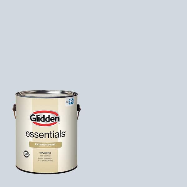 Glidden Essentials 1 gal. Zen PPG1040-1 Semi-Gloss Exterior Paint ...