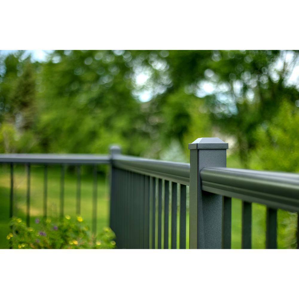 Buy 36 in. x 6 ft. Black Powder Coated Aluminum Preassembled Deck ...