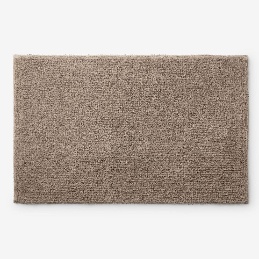 The Company Store Company Cotton Plush Spa Solid 24 in. x 40 in. Mocha Bath Rug 59132-24X40 ...