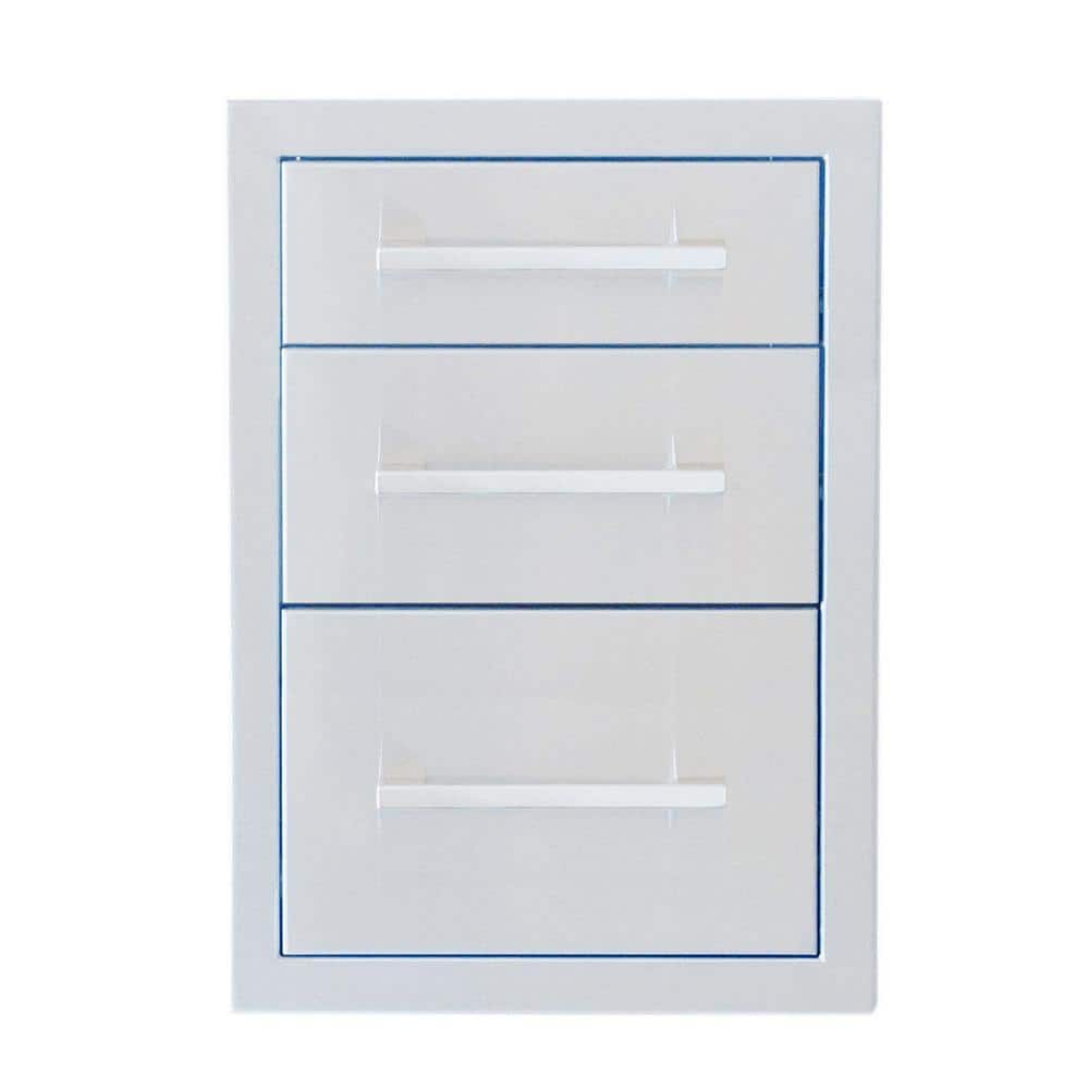 Sunstone Signature Series 18 in. Beveled Frame Triple Drawer BA-TD18 ...