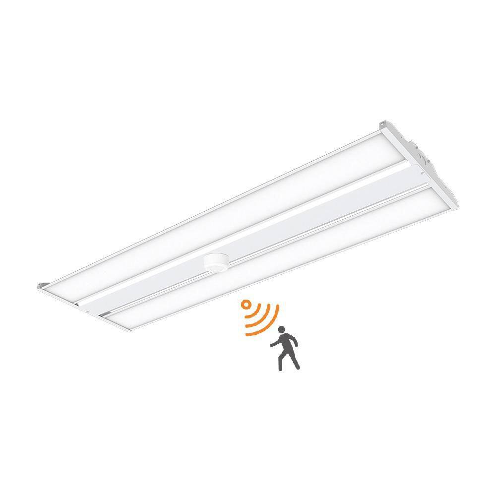 RUN BISON 4 ft. 1000-Watt Equivalent Integrated LED Dimmable High Bay ...