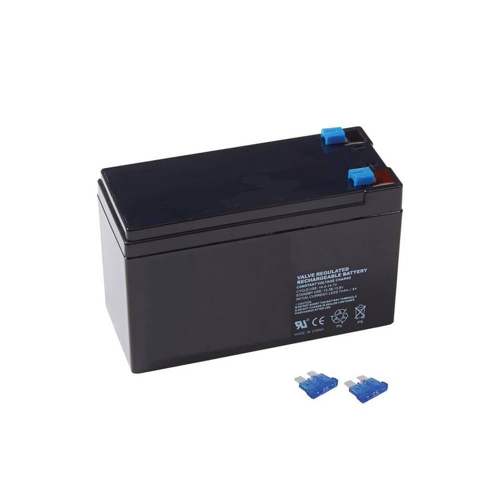 Mighty Mule 12V Battery and Fuse Kit for Automatic Gate Openers FM150 ...