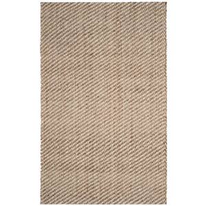 SAFAVIEH Natural Fiber Beige 6 ft. x 9 ft. Solid Area Rug NF747A-6