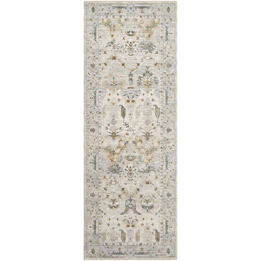 Livabliss Dresden Gray Traditional 10 ft. x 11 ft. Indoor Area Rug ...