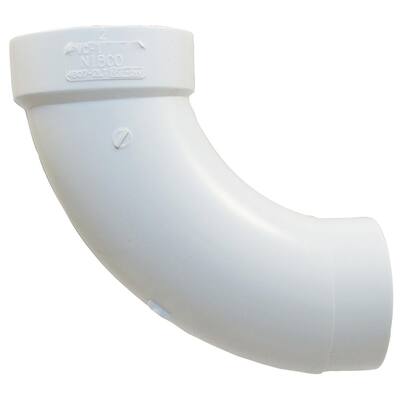NIBCO 4 in. x 4 in. x 3 in. PVC DWV All Hub Long-Radius Sanitary Tee ...