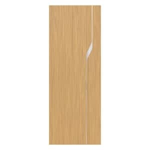 VILLAR HOME DESIGNS 32 in. x 92 in Solid Core Sandy Oak Natural Wood ...