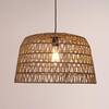 Storied Home 40-Watt 1-Light Brown Open Weave Pendant Light Metal and ...