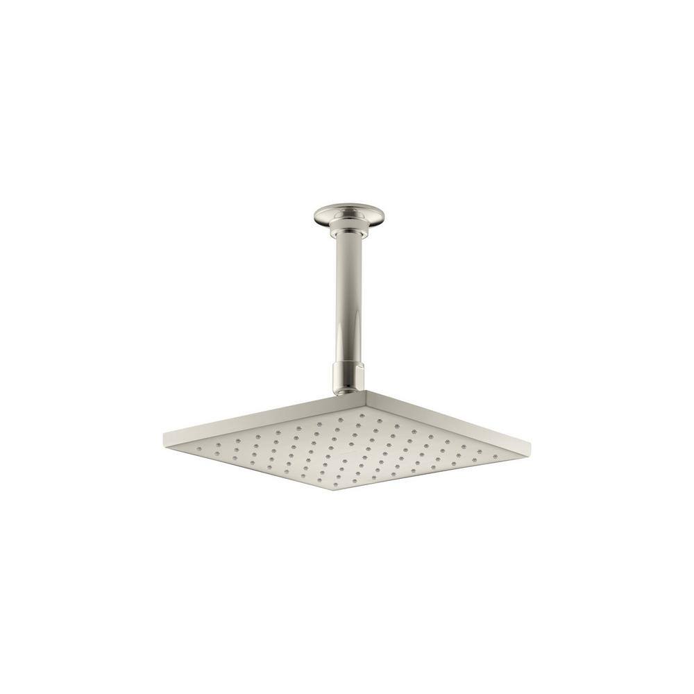 KOHLER 1-Spray Patterns 8 in. 1.75 GPM Ceiling Mount Rain Fixed Shower ...