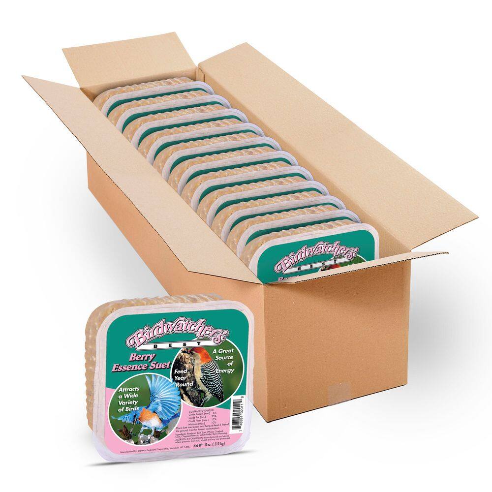 BIRDWATCHER'S BEST 132 oz. Birdwatcher's Best Berry Essence Suet Cake ...
