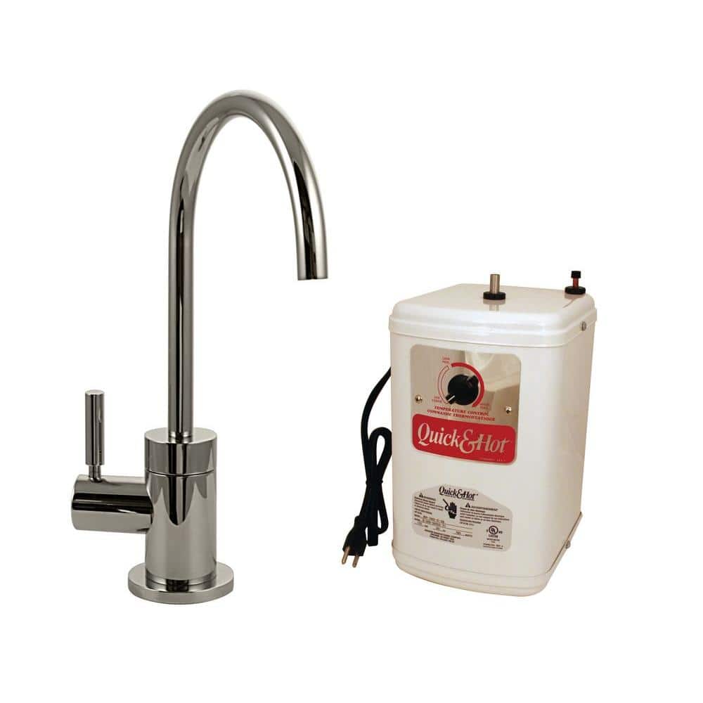 Westbrass 9.5 in. Contemporary 1-Lever Handle Hot Water Dispenser ...