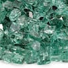 American Fire Glass 1/2 in. Evergreen Reflective Fire Glass 10 lbs. Bag ...