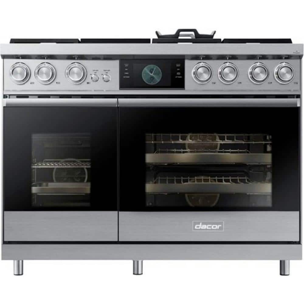 DACOR Contemporary Pro 48 in. 6 Burner Slide-in Range with Gas Stovetop ...